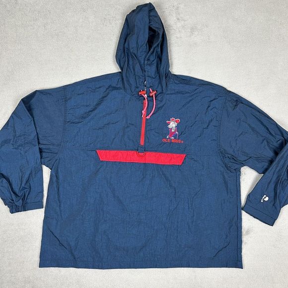Pro Player | Jackets & Coats | Vintage 9s Pro Player Ole Miss Anorak ...
